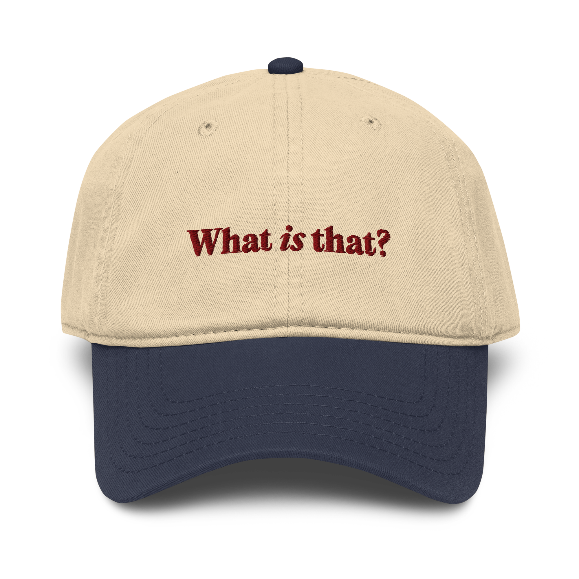 What Is That? Vintage Hat - Natural/Navy – Tucker Carlson Network