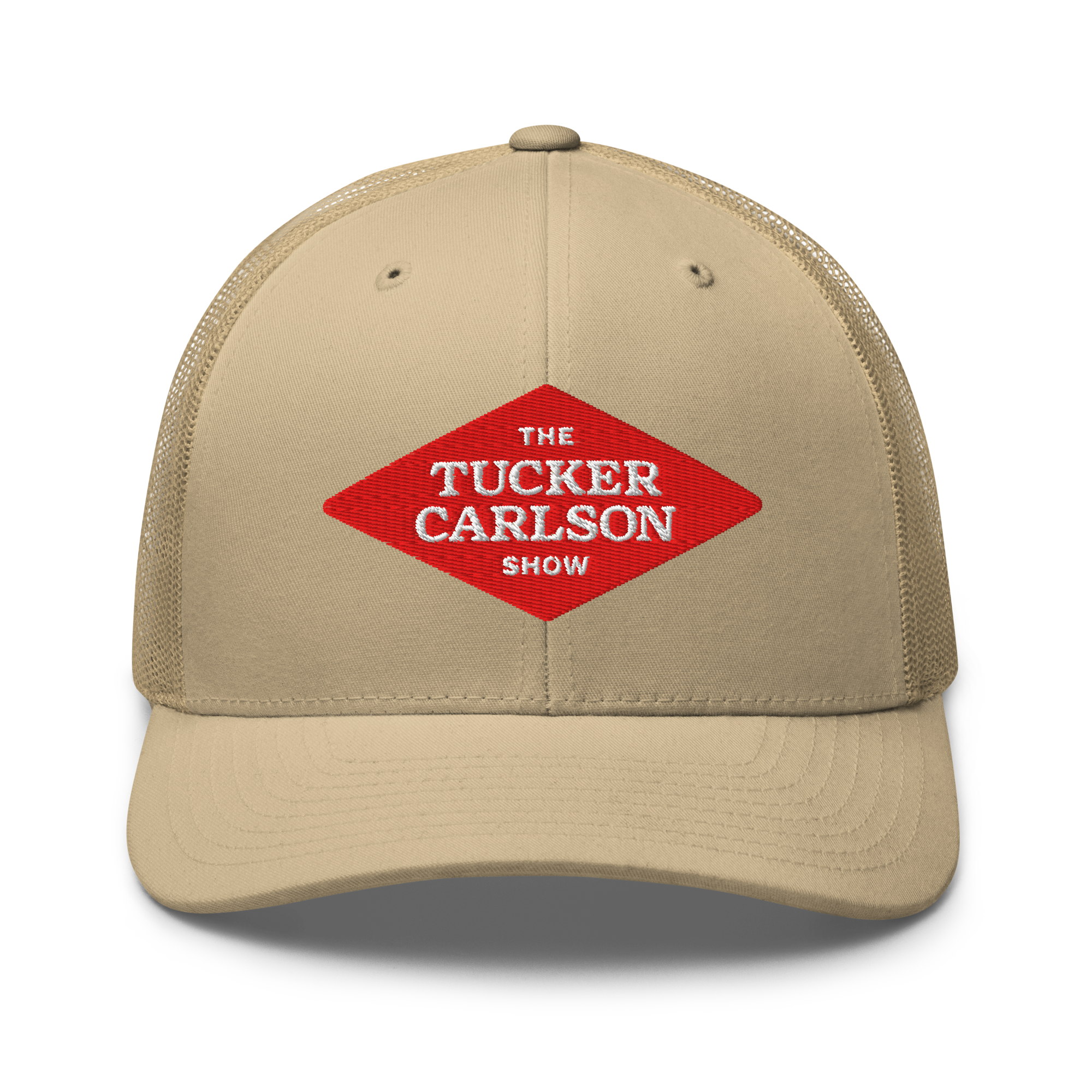 The Tucker Carlson Show Trucker Hat - Khaki – Tucker Carlson Network