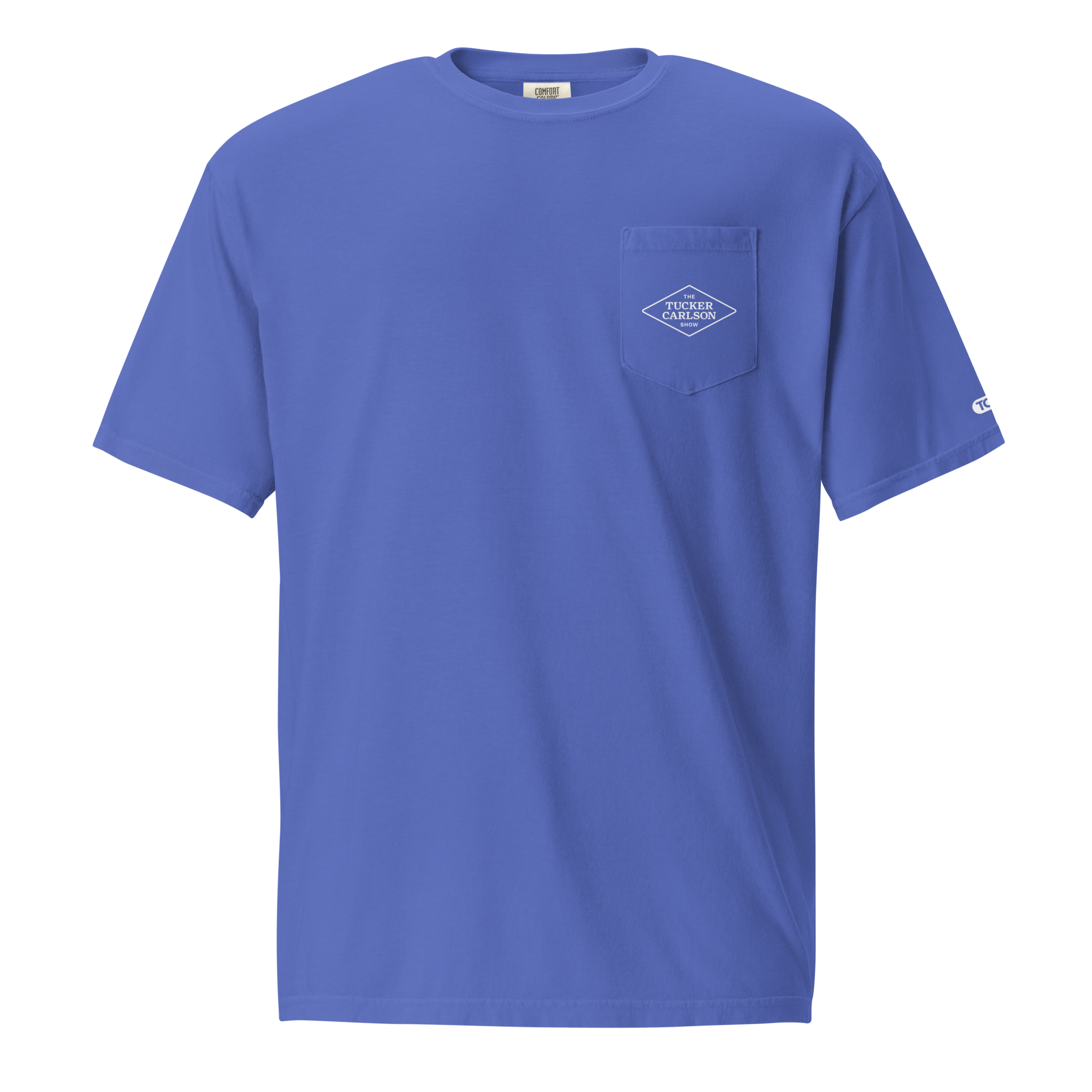 Tucker Carlson Show Pocket T-Shirt - Blue – Tucker Carlson Network